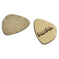China Customized Gold Polished Electroplated Metal Logo Word Raised Gold Zinc Alloy Label for sale