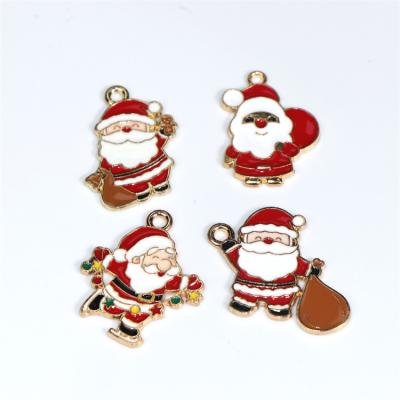 China Small Metal Christmas Ornaments Zinc Alloy Enameled Christmas Ornaments for sale