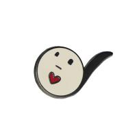 China Custom High Quality Silver-Plated Metal Enamel Badge Lapel Pins Custom Logo For Clothes Hat Bag for sale