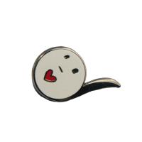 China Custom High Quality Silver-Plated Metal Enamel Badge Lapel Pins Custom Logo For Clothes Hat Bag for sale