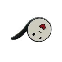 China Custom High Quality Silver-Plated Metal Enamel Badge Lapel Pins Custom Logo For Clothes Hat Bag for sale