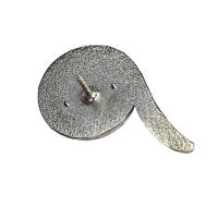 China Custom High Quality Silver-Plated Metal Enamel Badge Lapel Pins Custom Logo For Clothes Hat Bag for sale