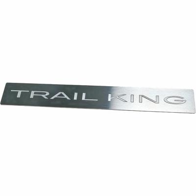 China Custom Stainless Steel Etched Nameplate With Natural Material Finish for sale
