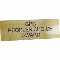China Custom-made Brass Signs Filled With Black Paint Without Adhesive for sale