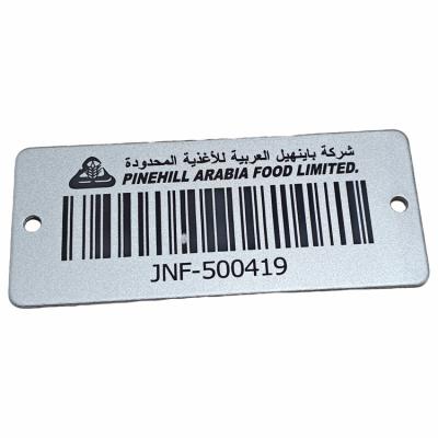 China Smartsign Engraved Laser Computer Tool Asset Tag Property Machine Shipping Metal Label for sale