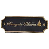 China Custom Zinc Alloy Metal Logo Label With Color Fill And U-Type Fasteners for sale