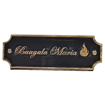 China Custom Zinc Alloy Metal Logo Label With Color Fill And U-Type Fasteners for sale