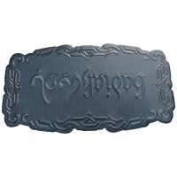 China Customized Matte Black Aluminum Perfume Logo Sign Metal Embossed Texture Label for sale