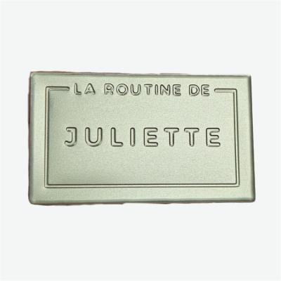 China High Ranking Metallic Brand Label With Debossed Finished Of Perfume Bottle for sale
