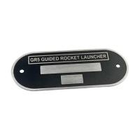 China Customized Aluminum Metal Nameplate Black Hole Fixed Industrial Products for sale