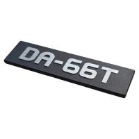 China Custom 3D Embossed Brushed Aluminum Equipment Nameplate With Adhesive for sale