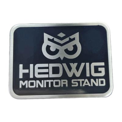 China The Logo Is Printed On The Surface Of The Custom-made Stainless Steel Nameplate With A Brushed Line for sale