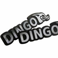 China Customized Aluminum Die-casting Embossed Logo Diamond Cutting Surface Metal Nameplate for sale