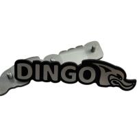 China Customized Aluminum Die-casting Embossed Logo Diamond Cutting Surface Metal Nameplate for sale