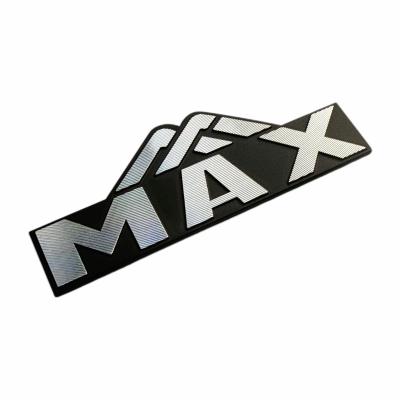 China OEM 3D Embossed Metal Label Plate Etched Aluminum Sign Custom Logo Sticker Outdoor Car Furniture Decorative Identification Tag for sale