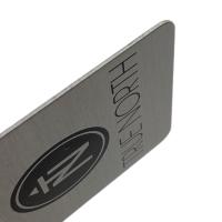 China Custom Matte Silver-Gray High-Quality Aluminum Nameplate for sale
