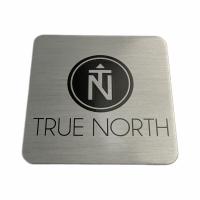 China Custom Matte Silver-Gray High-Quality Aluminum Nameplate for sale