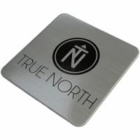 China Custom Matte Silver-Gray High-Quality Aluminum Nameplate for sale