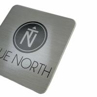 China Custom Matte Silver-Gray High-Quality Aluminum Nameplate for sale