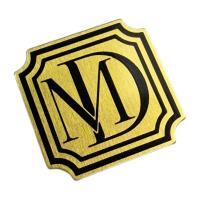 China China Furniture Label Badge, Aluminum Name Plate, Embossed Metal logo for sale