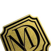 China China Furniture Label Badge, Aluminum Name Plate, Embossed Metal logo for sale