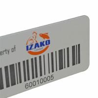 China Customized Metal Bar Code Label Aluminum Laser Serial Number Asset Label For Outdoor Use for sale