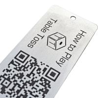 China Customized Strong Self Adhesive Metal Laser Engraved QR Code Label Aluminum Barcode Label With Serial Number for sale
