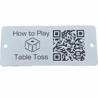 China Customized Strong Self Adhesive Metal Laser Engraved QR Code Label Aluminum Barcode Label With Serial Number for sale