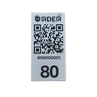China Custom Aluminum QR Code Table Number Tags  Restaurant Order Pickup Signs for sale