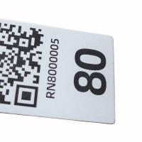 China Custom Aluminum QR Code Table Number Tags  Restaurant Order Pickup Signs for sale