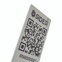 China Custom Aluminum QR Code Table Number Tags  Restaurant Order Pickup Signs for sale