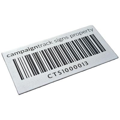 China Factory-customized Laser-engraved QR Code Industrial Labels Serial Number Markings Durable and Wear-resistant Metal Plate Tag for sale