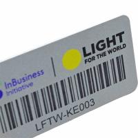 China Customized Metal Barcode Serial Number Label Nameplate Aluminum Laser Asset Tag for sale