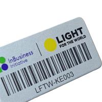 China Customized Metal Barcode Serial Number Label Nameplate Aluminum Laser Asset Tag for sale