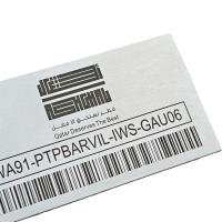 China Custom Laser Engraved Aluminum Barcode Tags National Project Asset ID Labels for sale