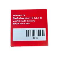 China Custom Square Aluminum Barcode Tags Medical Grade Durable Asset Labels for sale