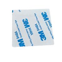 China Custom Square Aluminum Barcode Tags Medical Grade Durable Asset Labels for sale