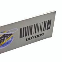 China Custom-made Four-color Printed Aluminum Bar Code Tape With Adhesive for sale
