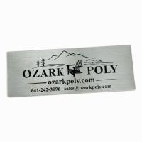 China Custom Metal Durable  Nameplate Stainless Steel Brush Label Brand Logo Recessed Tag For Furniture for sale