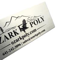 China Custom Metal Durable  Nameplate Stainless Steel Brush Label Brand Logo Recessed Tag For Furniture for sale