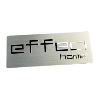 China Custom Mirror Letter Effect Metal Label Stainless Steel Embossed Brand Logo Nameplate With Adhesive for sale