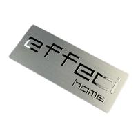 China Custom Mirror Letter Effect Metal Label Stainless Steel Embossed Brand Logo Nameplate With Adhesive for sale