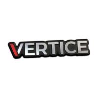 China Custom Embossed Aluminum Nameplate With Black Background & Silver Raised Letters for sale
