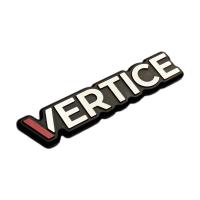 China Custom Embossed Aluminum Nameplate With Black Background & Silver Raised Letters for sale