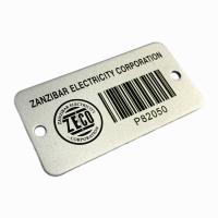 China Custom Aluminum Barcode Tags  Laser Engraved Industrial Asset ID Labels for sale