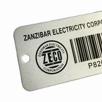 China Custom Aluminum Barcode Tags  Laser Engraved Industrial Asset ID Labels for sale