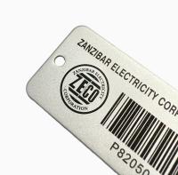 China Custom Aluminum Barcode Tags  Laser Engraved Industrial Asset ID Labels for sale