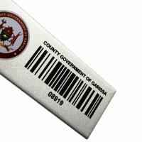 China Custom Aluminum QR Code Name Plates Printed Aluminum Inventory Tags for sale