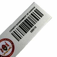 China Custom Aluminum QR Code Name Plates Printed Aluminum Inventory Tags for sale