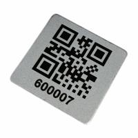 China Custom Square Aluminum QR Code Tags | Waterproof Durable Metal ID Labels for sale